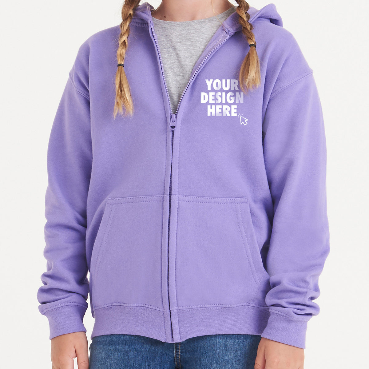 Personalised Kids Zip Up Hoodie - Childrens Zip Hoodie – doodletogs